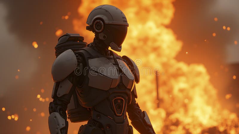 Robotic Firefighter Stock Illustrations – 58 Robotic Firefighter Stock ...