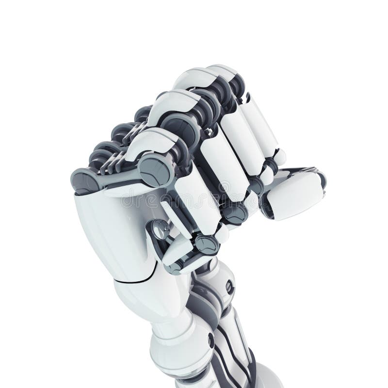 Pointing robotic arm stock illustration. Illustration of robot - 28891198