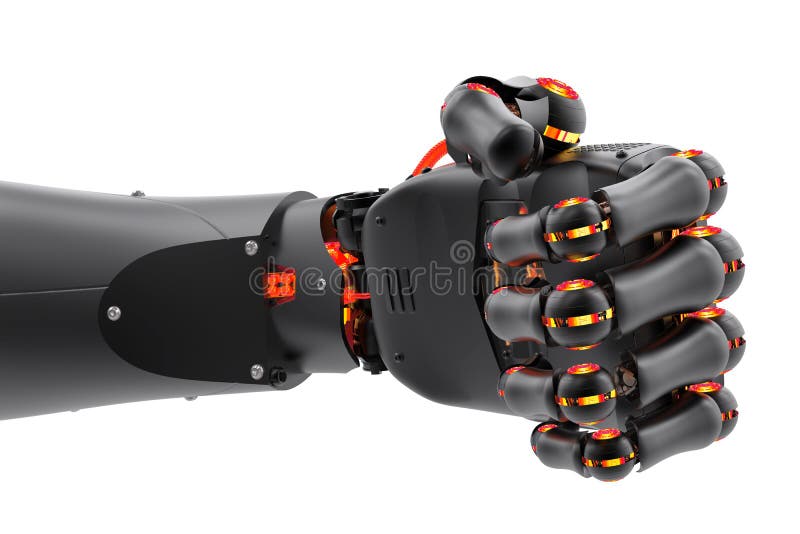 Robotic fist stock illustration. Illustration of futuristic - 89426426