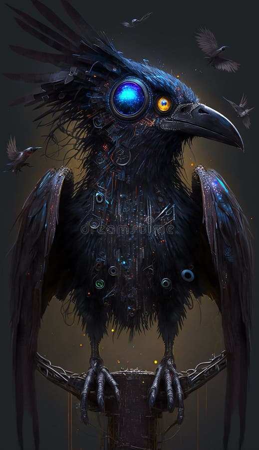 Robotic Crow Stock Illustrations – 40 Robotic Crow Stock Illustrations ...