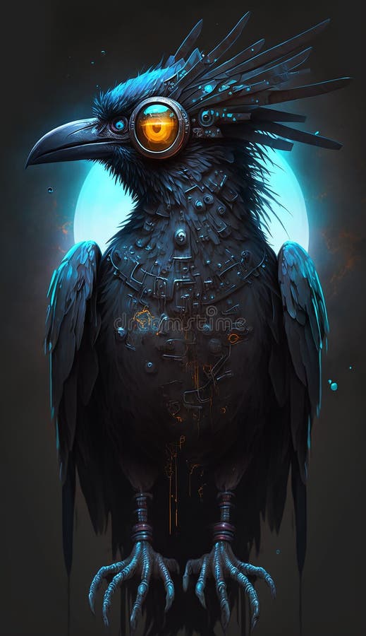 Robotic Crow Stock Illustrations – 84 Robotic Crow Stock Illustrations ...
