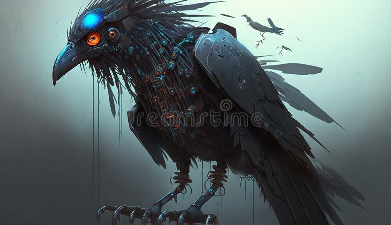 Robotic Crow Stock Illustrations – 72 Robotic Crow Stock Illustrations ...