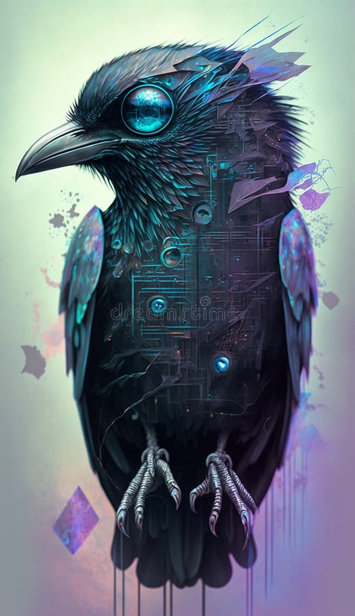 Robotic Crow Stock Illustrations – 40 Robotic Crow Stock Illustrations ...
