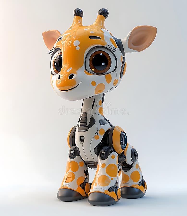 A Robotic Giraffe Designed with Large Expressive Eyes and a Friendly ...