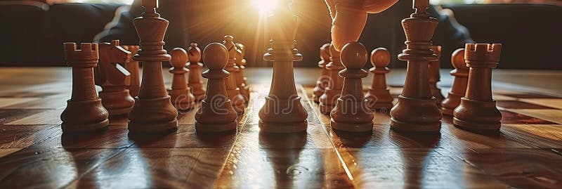 A Robot with Artificial Intelligence Plays Chess. Hand Close-up on a ...