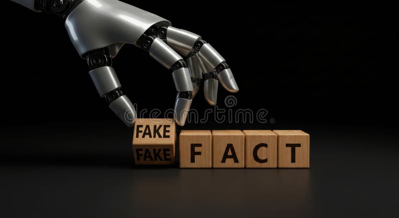 Robotic Hand Changing Fake To Fact: Ai Influence on Information ...