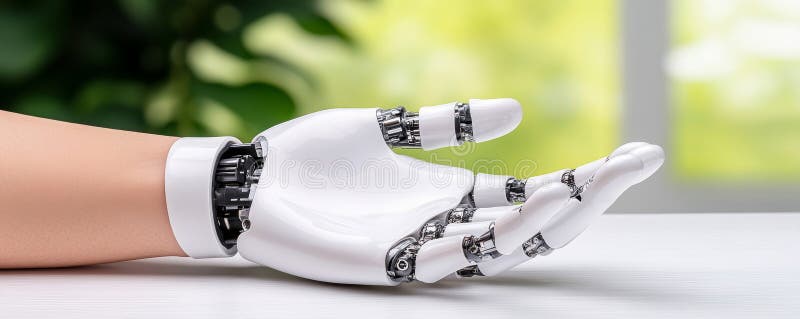 Robotic Hand Displayed on a Table Highlighting Advanced Design and ...