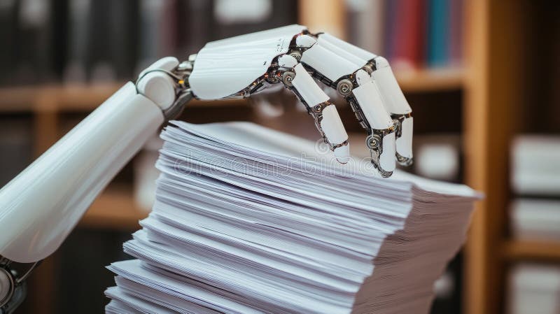 Robotic Hand Efficiently Handling a Large Stack of Papers in an Office ...
