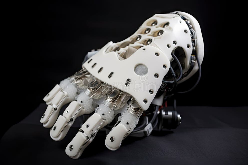 Robotic Hand with Enhanced Grip for Handling Dangerous Objects Stock ...
