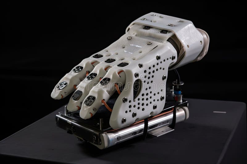 Robotic Hand with Enhanced Grip for Handling Dangerous Objects Stock ...