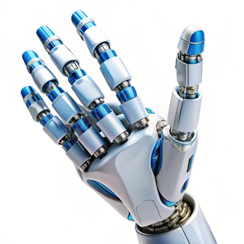Robotic Hand Gesturing Advanced Technology Futuristic Design Artificial ...
