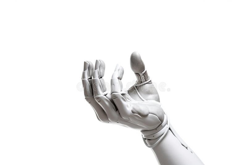 Robot Hand in Graceful Gesture Stock Illustration - Illustration of ...