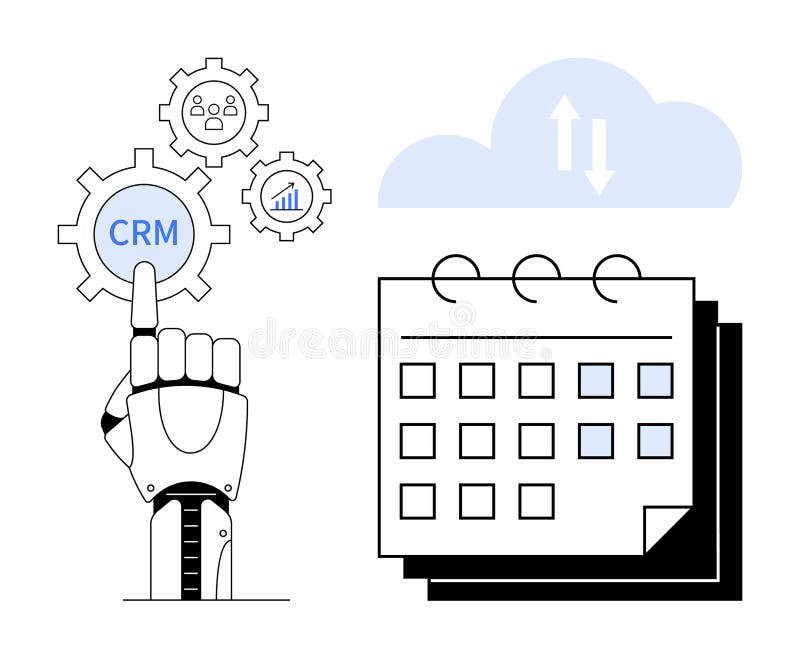 Robotic Hand Interacting with CRM Technology and Cloud-Based Calendar ...