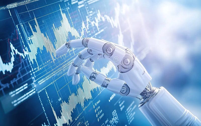 A Robotic Hand Interacting with Digital Stock Market Data on a ...