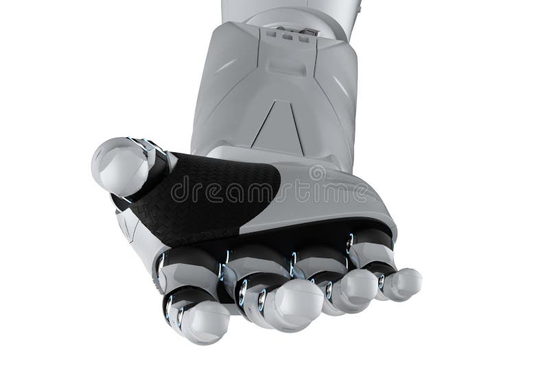 Robotic hand isolated stock illustration. Illustration of automaton ...