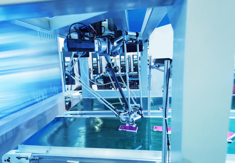 Robotic Hand Machine Tool at Factory Stock Photo - Image of machining ...