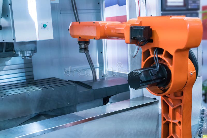 Robotic Hand Machine Tool at Industrial Manufacture Stock Image - Image ...
