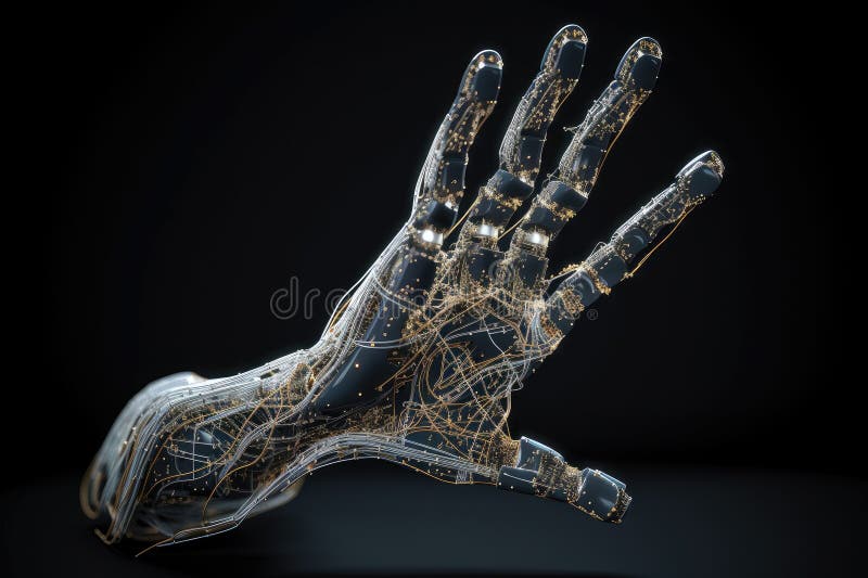 Robotic Hand Making Intricate Gesture, with Simulation of Movement ...