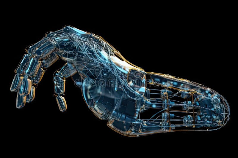 Robotic Hand Making Intricate Gesture, with Simulation of Movement ...