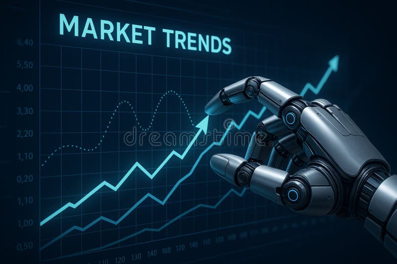 AI?Enhanced Robot Hand Tracking Market Trends Stock Illustration ...