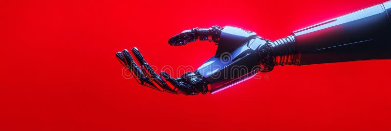 Robotic Hand Offering Futuristic Technology Artificial Intelligence ...