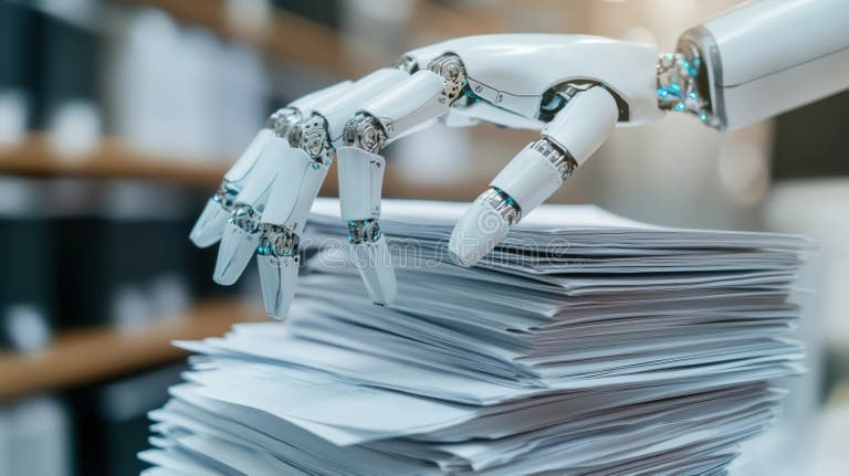 Robotic Hand Organizing Documents in Modern Office Setting. Robotics ...