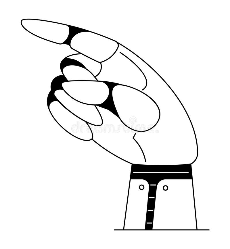 Robotic Hand Pointing in a Direction with Geometric Design Elements ...