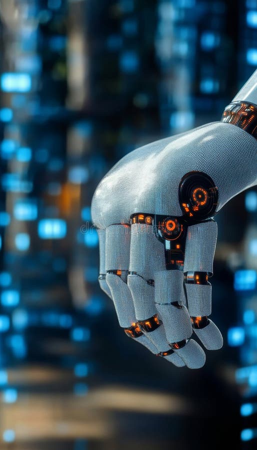 Robotic Hand Reaching Out, Advanced Technology, Innovation, and ...