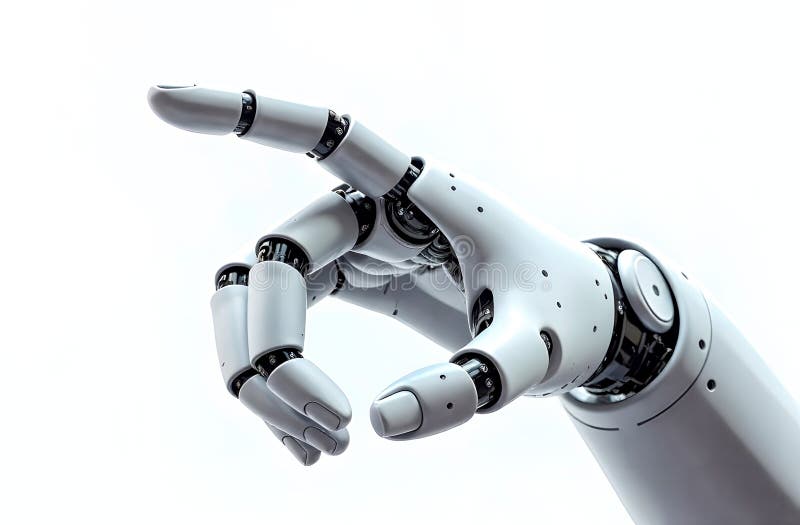 Robotic Hand Reaching Out in a Display of Advanced Technology and ...