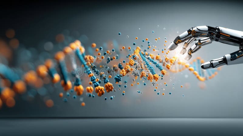 Robotic Hand Reaching Towards a Digital Representation of a DNA Strand ...