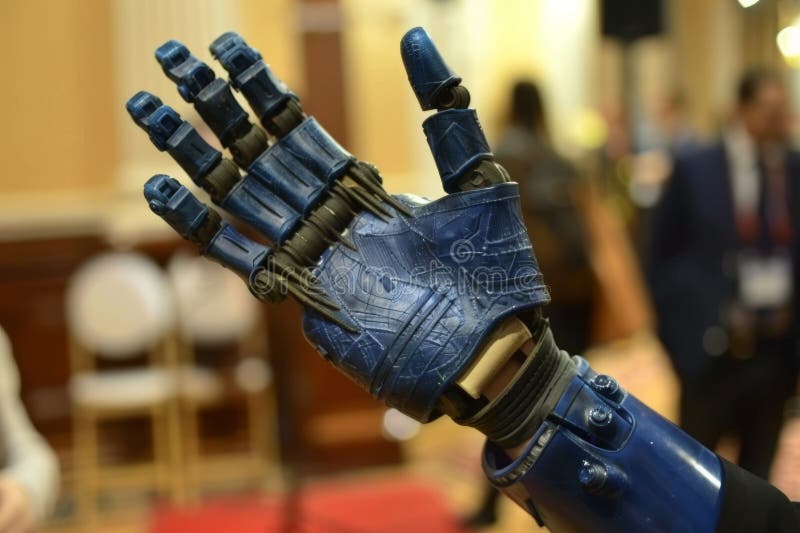 Robotic Hand Shaking Human Hand Symbolizing Ai and Humanity Cooperation ...