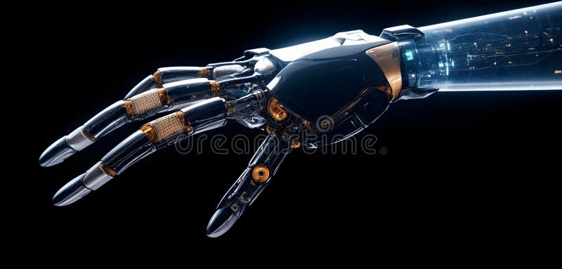Advanced Robotic Hand Technology Stock Image - Image of technology ...