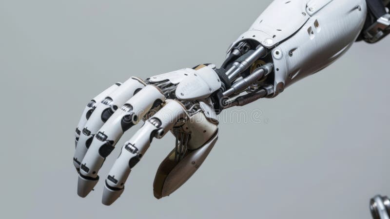 Robotic Hand Technology Close-up. Close-up Image of a Robotic Hand with ...