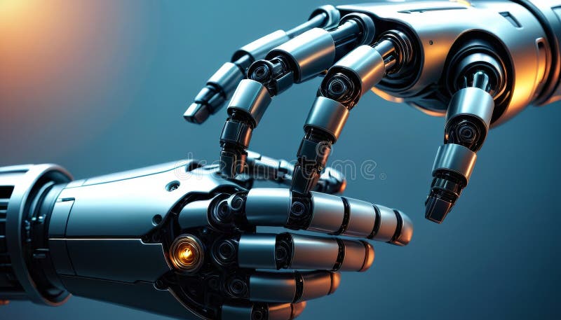 Robotic Hand Technology Concept Stock Image - Image of robotics, tech ...