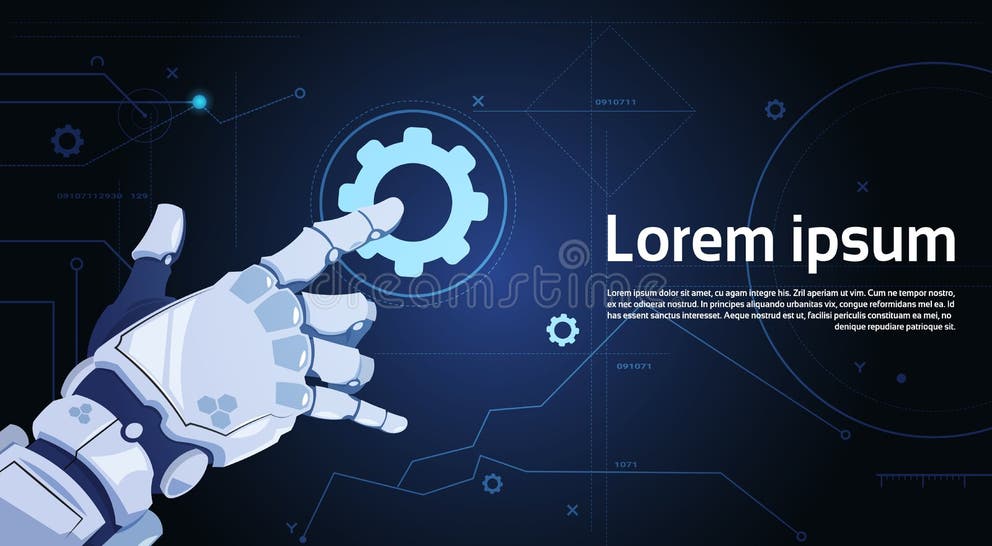 Robotic Touch Stock Illustrations – 5,876 Robotic Touch Stock ...