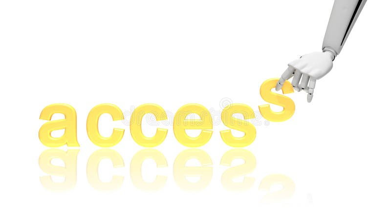 Access word stock illustration. Illustration of electronic - 114636499