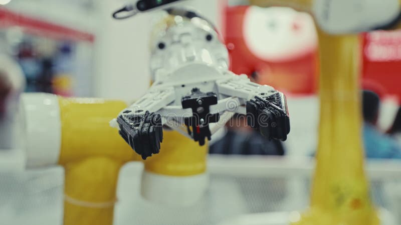 Robotic Hand in Work. New High Tech Robot Arm. Technology. Artificial ...