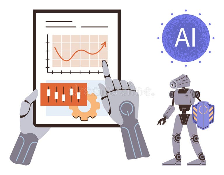 Tablet Robotic Robot Stock Illustrations – 5,229 Tablet Robotic Robot ...