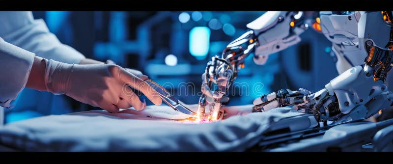 Robotic Hands Performing Precision Surgery in Modern Operating Room ...
