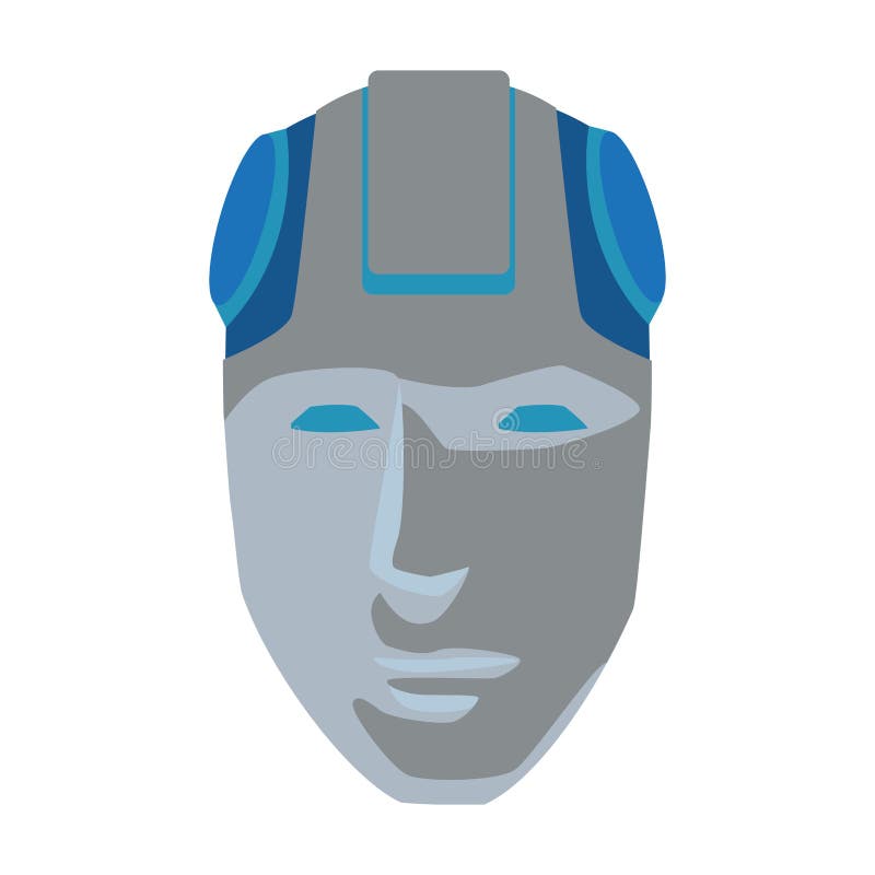 Robotic Head Icon Robot Symbol Vector Illustration Stock Vector ...