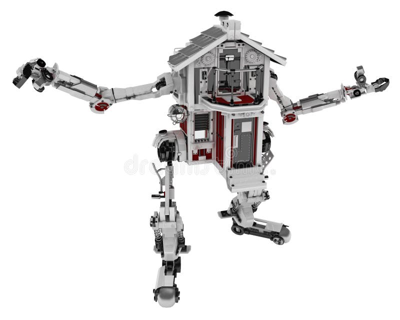 Robotic House stock illustration. Illustration of large - 8547743