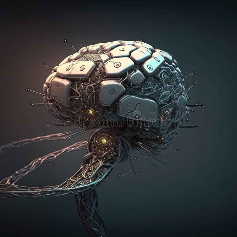 Robotic Human Brain with Detailed Circuits. Concept Art of Artificial ... Robotic Human Brain with Detailed Circuits. Concept Art of Artificial ...