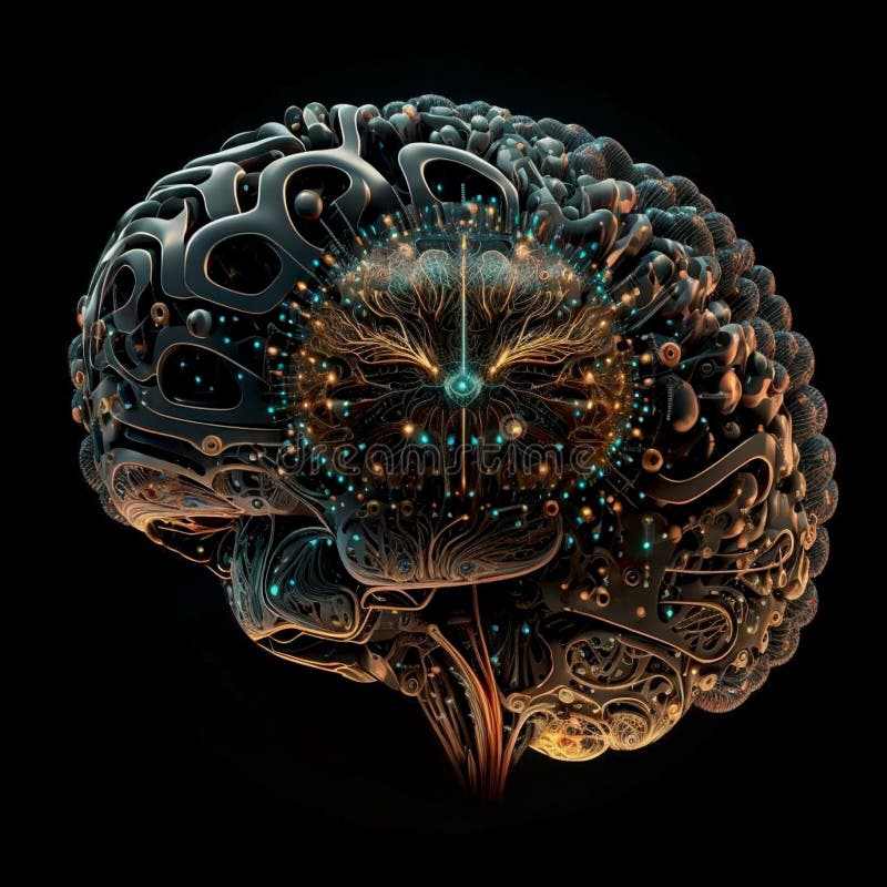 Robotic Human Brain with Detailed Circuits. Concept Art of Artificial ... Robotic Human Brain with Detailed Circuits. Concept Art of Artificial ...