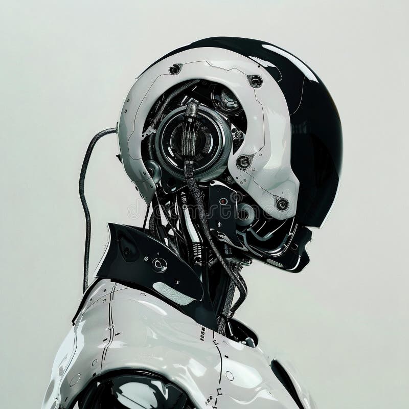 Robotic Human Droid. Futuristic Ammour. Robot Stock Illustration ...