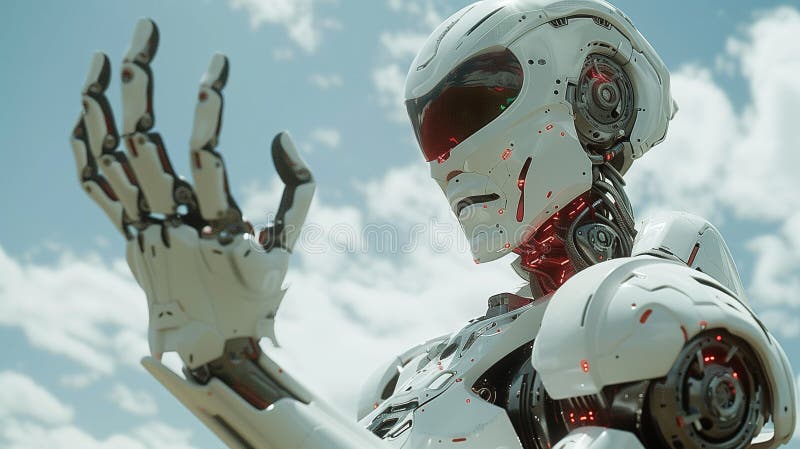 Robotic Innovation: Futuristic Android Model, Conceptual Technology ...