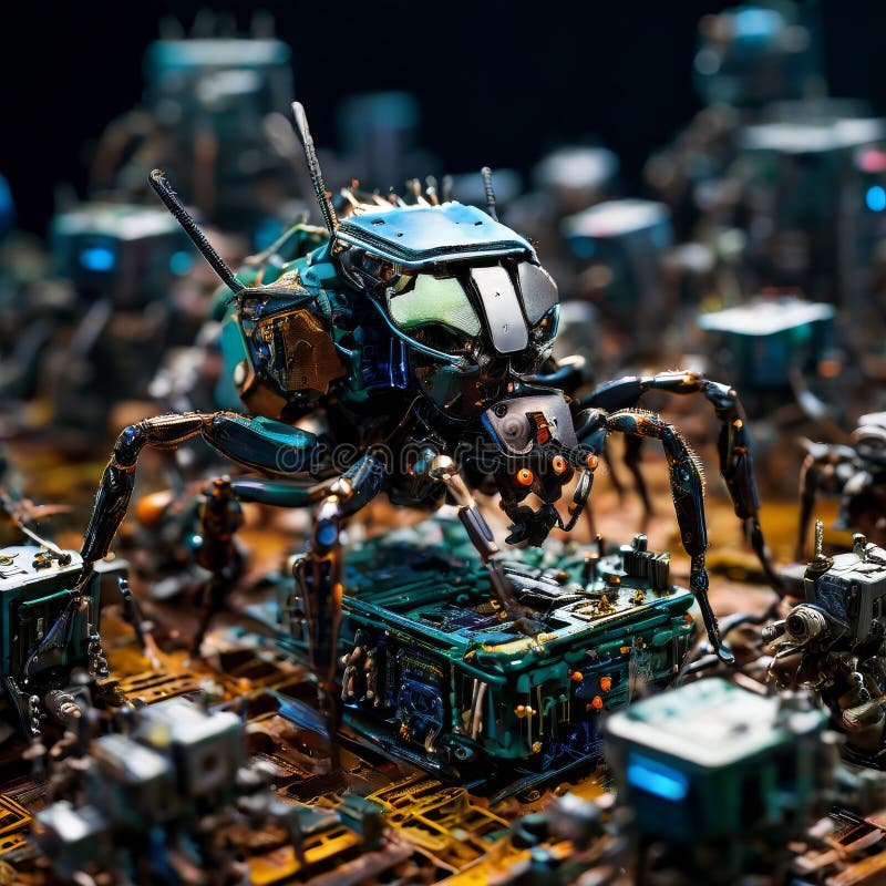 Robotic Insect Assembling Technology in Futuristic Lab Environment ...