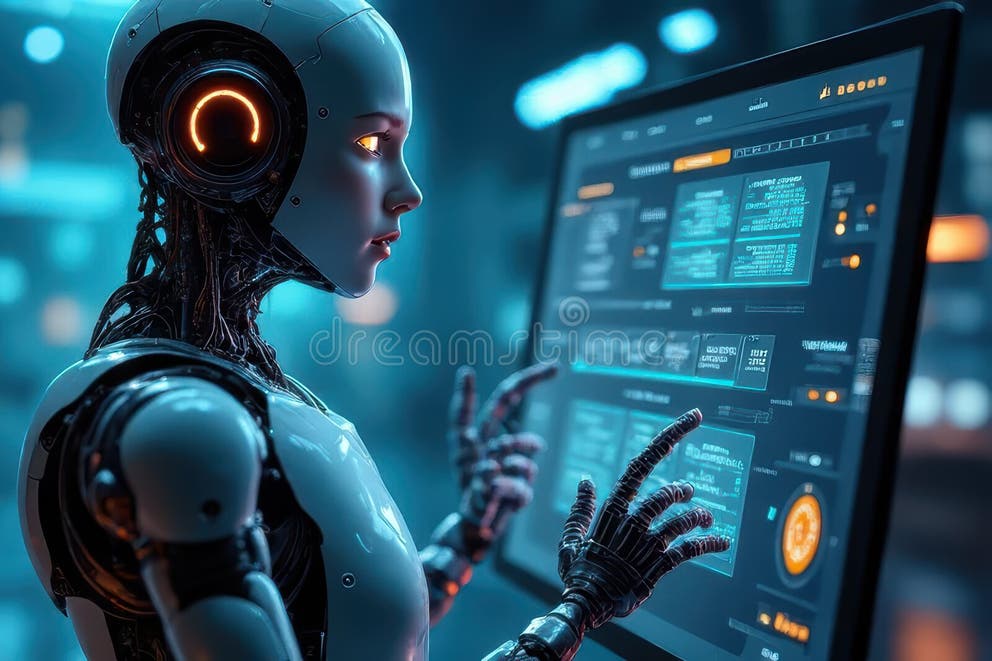 Robotic Interface Application Advancements Stock Illustration ...