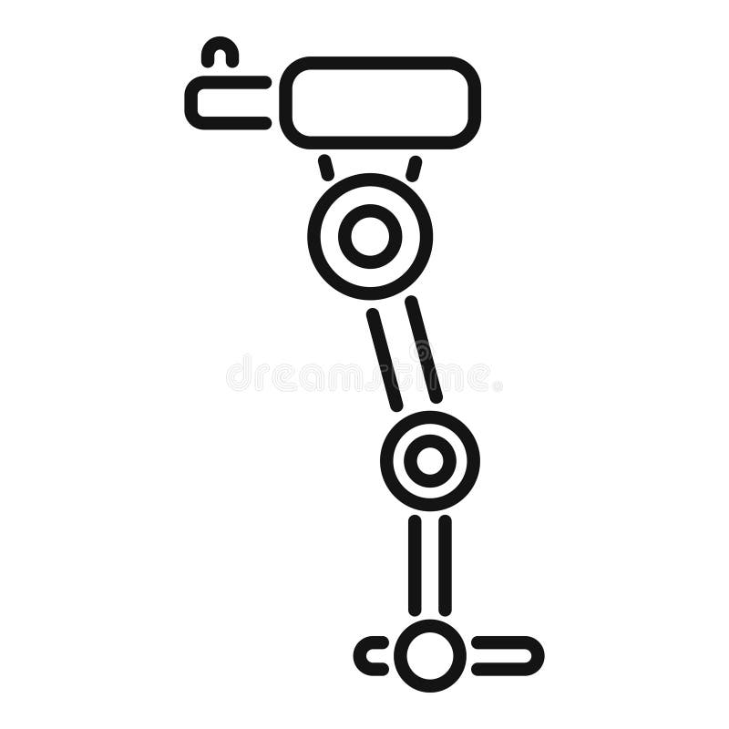 Robotic Leg Using Advanced Technology for Movement and Stability Stock ...