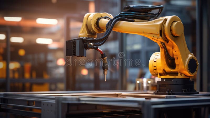Robotic Limb Performing Intricate Tasks. Stock Image - Image of ...