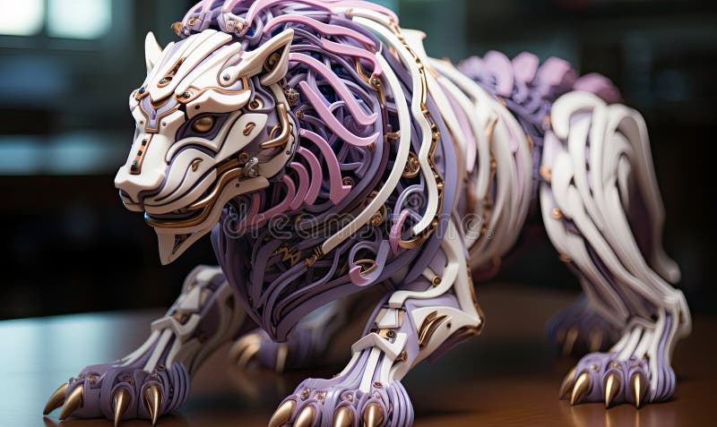 The Robotic Lion Moved with Precision, Its Mechanical Features ...